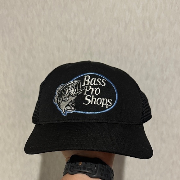 Bass Pro Shops | Accessories | Bass Pro Shops Black And Blue Logo Hat ...